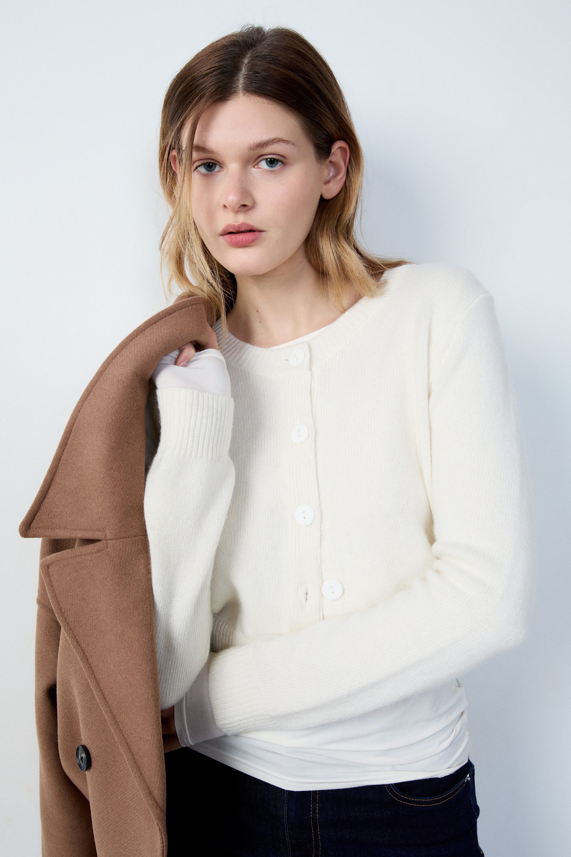 Short Buttoned Cardigan - GABLE - ECRU - ETAM